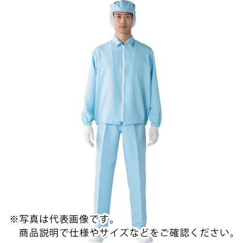 特長：クリーンルーム用ウエアです。低発塵で吸汗・速乾性に優れた素材を採用しています。室温の高い環境に対応します。用途：半導体・液晶パネル・電子部品・印刷・写真・通信・精密機器に。　医薬品・バイオ・化学・包装に。食品に。仕様：色：ブルーサイズ...