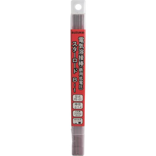 特長：高酸化チタン系低電圧軟鋼用溶接棒です。薄板・外観重視の溶接に適しています。仕様：高酸化チタン系心線径(mm)：1.4棒長(mm)：230適合板厚(mm)：1.2〜3.0電流範囲(A)下向：30〜60目安入数(本)：50棒端色：紅規格：...