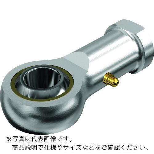 特長：軸受用鋼球と同等の精度と硬さの球面内輪を使用した球面滑り軸受です。あそびのない極めてなめらかな回転、揺動運動が得られます。剛性が高く、耐摩耗性、耐食性に優れています。仕様：ロッドエンドめねじ付タイプ使用温度範囲：-15〜80℃ねじ部左...