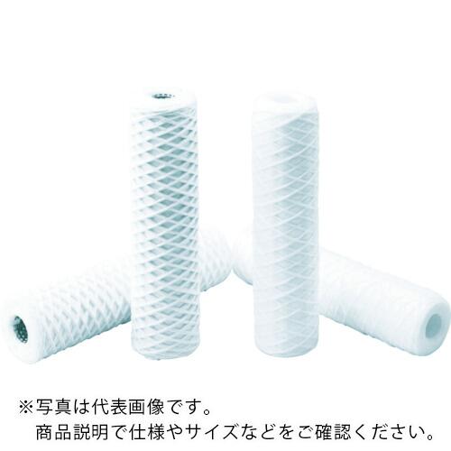 特長：ろ材が綿(コットン)の糸巻きタイプのフィルターカートリッジです。コットン製ろ材のため、高温や薬品への耐性に優れています。密度勾配を持ち、微粒子を効率良く捕捉します。仕様：最高使用温度：121℃推奨交換差圧：0.14〜0.21MPa内径...