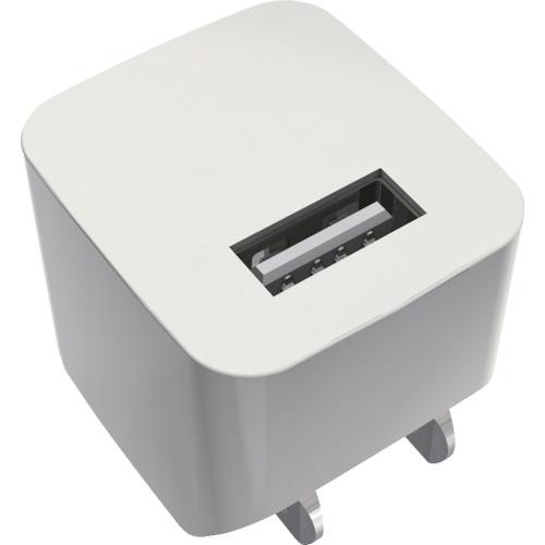 特長：家庭用コンセントでUSB機器を充電可能です。コンパクトボディで携帯性抜群です。プラグ部分折りたたみタイプです。仕様：入力定格：AC100〜240V 50/60Hz（0.2A）出力定格：DC5V（1A）色：ホワイトポート数：1幅(mm)...