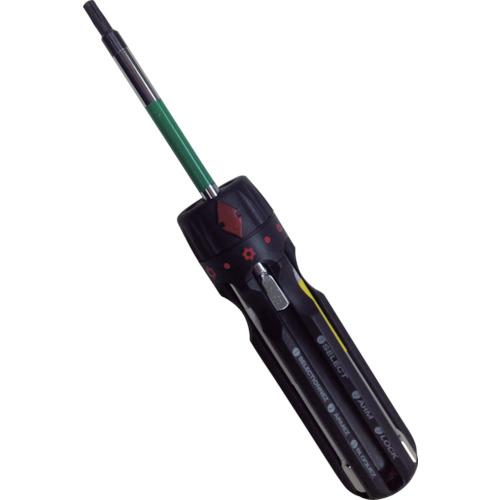 特長：ハンドルに6種類のカラービットを内蔵しています。6色カラー展開で先端サイズの見分けが簡単です。ビットを無くす心配がありません。仕様：刃先：リン酸被膜処理軸長(mm)：78全長(mm)：197先端マグネット：なしセット内容(本)：6セッ...