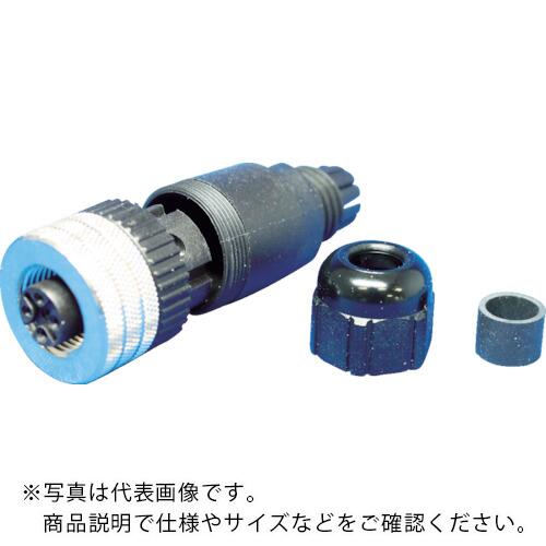 特長：『M12』サイズの組み立て式コネクタです。センサのケーブル先端をコネクタ化するためなどに使用します。ネジ結線タイプですので専用工具を必要としません。仕様：定格電圧：250V AC/300V DC最大導体サイズ：AWG#18保護構造：I...