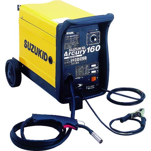 特長：200V専用、ノンガス/MIG/MAG兼用直流半自動溶接機です。4段階電流切替スイッチ、ワイヤスピード調節ダイヤルで、板厚、材料に応じた最適な溶接条件が設定できます。使用率オーバー防止機能搭載で使い過ぎによる内部トランスの焼損の心配が...