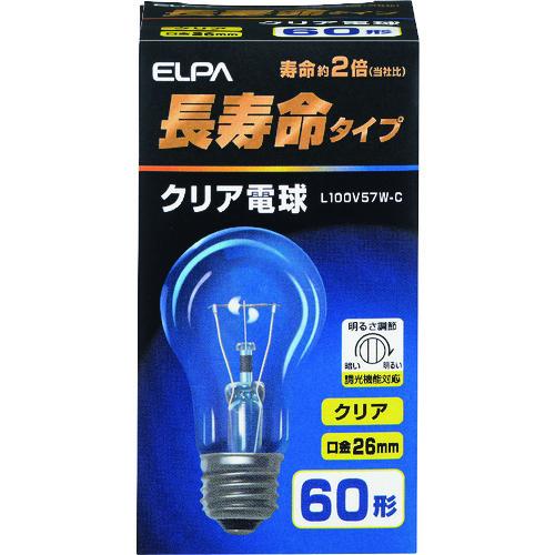 特長：寿命当社比約2倍です。長寿命設計の電球です。用途：玄関、洗面所やトイレに最適仕様：光源色：クリア外径(mm)：55全長(mm)：98消費電力(W)：57口金：E26定格寿命(時間)：2000定格電圧(V)：100球寿命(時間)：200...