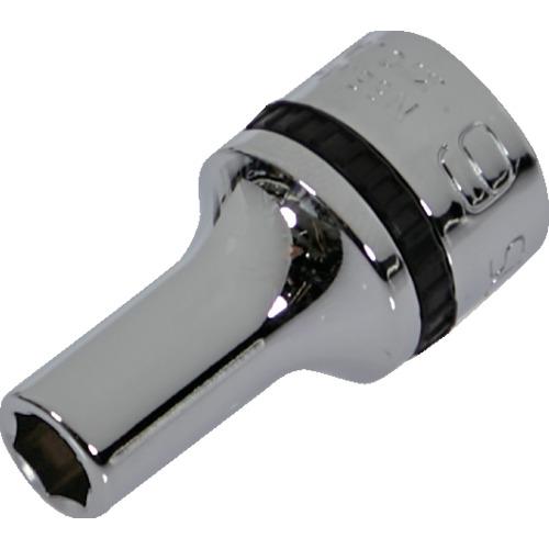 特長：接触面をより大きくすることで薄肉部への応力の集中を低減するNパワーフィット形状を採用、ボルト・ナットにやさしく、なめりを防ぎます。用途：ボルト・ナットの脱着。仕様：差込角(mm)：9.5対辺寸法(mm)：6全長(mm)：35対辺形状：...