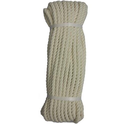 特長：安価で軽量、強度に優れたロープです。用途：一般作業などの各種結束。仕様：色：白線径(mm)：9長さ(m)：20包装形態：袋入引張強度(kN)：4.21引張強度KN(kgf)：4.21(430)両端テープ止め材質／仕上：綿　●代表画像に...