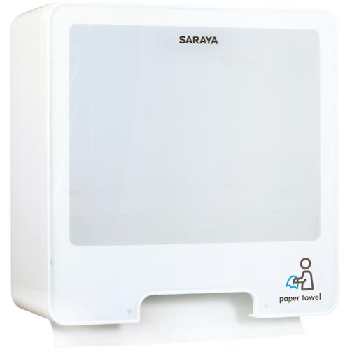 特長：洗練されたトイレ空間にもぴったりフィットするデザインです。600枚収容の大容量タイプなので、使用量の多い場所でも補充の手間が低減できます。フロントパネルが半透明になっており、残量の確認ができます。用途：手指衛生の励行に。仕様：幅(mm...