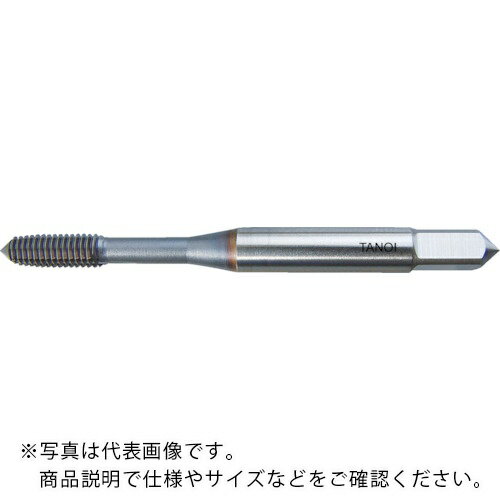 特長：緩やかな塑性加工に適したねじ部と粉末ハイスでコストパフォーマンスに優れた盛上げタップです。仕様：精度：9呼び寸法：M6ピッチ(mm)：1ねじ長さ(mm)：10全長(mm)：62シャンク径(mm)：6シャンク四角部(mm)：4.5食い付...