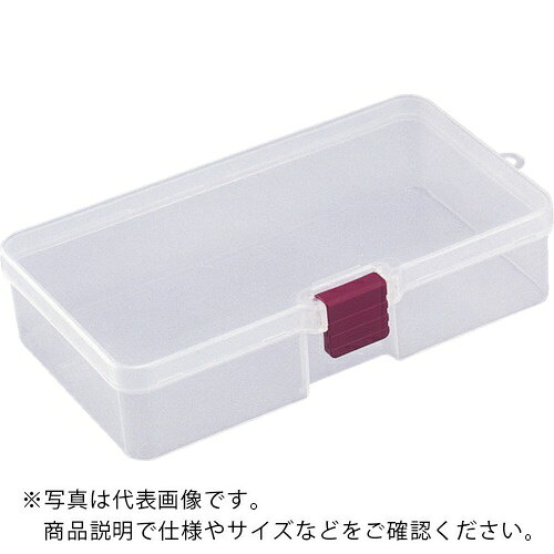 特長：中身の見易い透明タイプです。小物収納に便利です。用途：小物・パーツ類の収納。仕様：色：クリア外形寸法(mm)間口：187外形寸法(mm)奥行：107外形寸法(mm)高さ：44有効内寸(mm)間口：180有効内寸(mm)奥行：98有効内...
