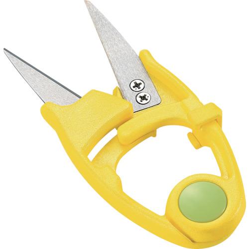 特長：握るとテープカッターにもなるはさみ用途：開けばハサミとしてなにかを切るときに。閉じてテープを切るときに。仕様：長さ(mm)：15幅(mm)：45高さ(mm)：135材質／仕上：刃部：ステンレス刃物鋼、ハンドル：ABS樹脂　●代表画像に...