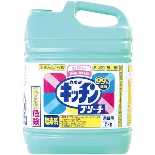 特長：厨房の除菌・衛生漂白剤です。廃棄を考えたつぶせる容器です。お得用の5kgです。仕様：容量(kg)：5ボトル　●代表画像について 商品によっては、代表画像を使用している場合がございます。 商品のカラー、サイズなどが異なる商品をイメージ画...