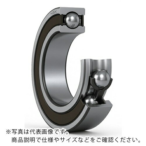特長：摩擦トルクが小さく、高速回転する部分や低騒音・低振動が要求される用途に最も適しています。内部への異物侵入や封入されている潤滑剤の漏れを抑制するためゴムシールが装着されています。ZZタイプに比べ密封性や防じん性に優れています。用途：摩擦...