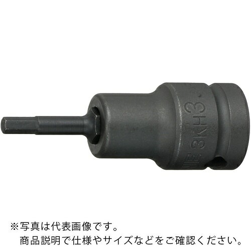 特長：インパクトレンチなどの動力工具用でも使用できます。仕様：差込角(mm)：9.5対辺寸法(mm)：3全長(mm)：48適合ピン：PIN3015S(対辺3〜5mm)、P3016S(対辺6〜10mm)、P3020S(対辺12mm)適合Oリン...