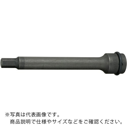 特長：インパクトレンチなどの動力工具用のソケットです。仮締め専用です。用途：六角穴付きボルト・ねじの締付け、緩め作業用。仕様：差込角(mm)：12.7対辺寸法(mm)：10全長(mm)：150適合ピン：PIN3522S(対辺5〜14mm)、...