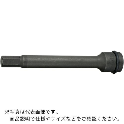 特長：インパクトレンチなどの動力工具用のソケットです。仮締め専用です。用途：六角穴付きボルト・ねじの締付け、緩め作業用。仕様：差込角(mm)：12.7対辺寸法(mm)：12全長(mm)：150適合ピン：PIN3522S(対辺5〜14mm)、...