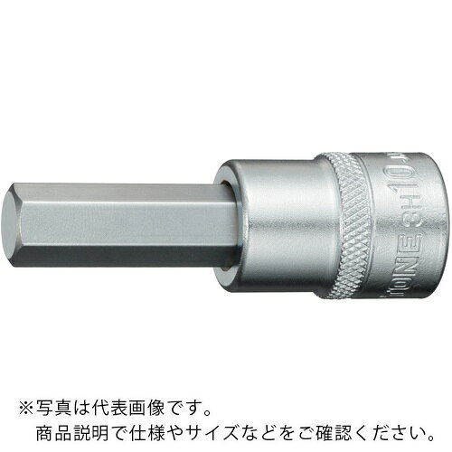 特長：ラチェットハンドルに差し込んで使用することにより、締め付けが素早く行えます。仕様：差込角(mm)：9.5対辺寸法(mm)：10ビット長さ(mm)：30全長(mm)：59材質／仕上：構造用鋼　●代表画像について 商品によっては、代表画像...