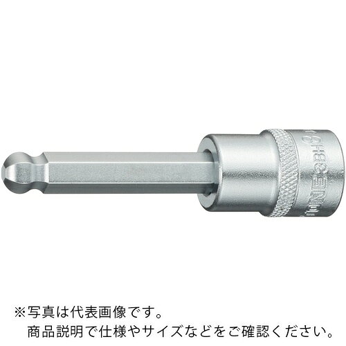 特長：角度を付けて使用するボールポイントタイプは仮締めに便利です。仕様：差込角(mm)：9.5対辺寸法(mm)：8ビット長さ(mm)：46全長(mm)：75対辺(mm)：8材質／仕上：構造用鋼　●代表画像について 商品によっては、代表画像を...