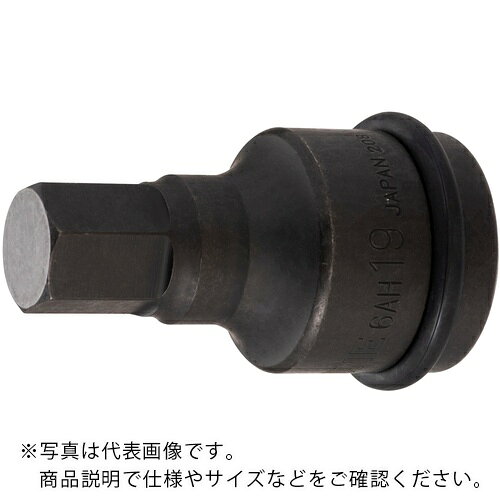特長：インパクトレンチなどの動力工具用のソケットです。仕様：差込角(mm)：19.0対辺寸法(mm)：19全長(mm)：75適合ピン：PIN5033S適合Oリング：RINGT32S対辺(mm)：19材質／仕上：構造用鋼セット内容／付属品：ピ...