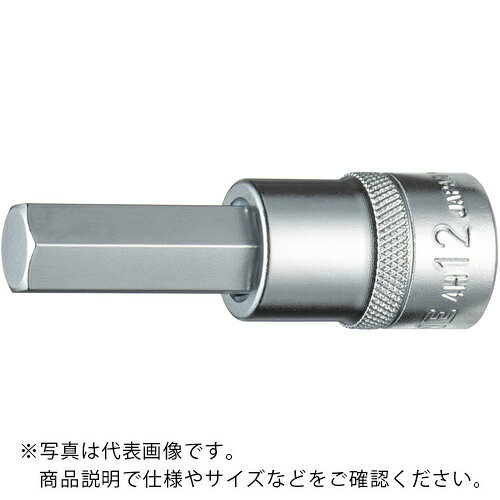 特長：ラチェットハンドルに差し込んで使用することにより、締め付けが素早く行えます。仕様：差込角(mm)：12.7対辺寸法(mm)：12ビット長さ(mm)：33全長(mm)：68材質／仕上：構造用鋼　●代表画像について 商品によっては、代表画...