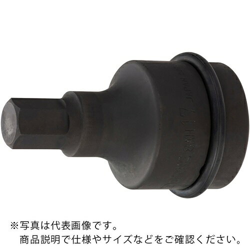 特長：インパクトレンチなどの動力工具用のソケットです。仕様：差込角(mm)：25.4対辺寸法(mm)：17全長(mm)：90適合ピン：PIN5544S(対辺17〜32mm)、PIN5550S(対辺36mm)適合Oリング：RINGW30S(対...