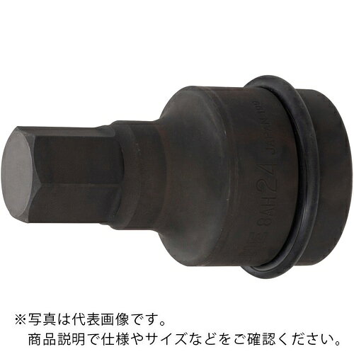 特長：インパクトレンチなどの動力工具用のソケットです。仕様：差込角(mm)：25.4対辺寸法(mm)：24全長(mm)：90適合ピン：PIN5544S(対辺17〜32mm)、PIN5550S(対辺36mm)適合Oリング：RINGW30S(対...