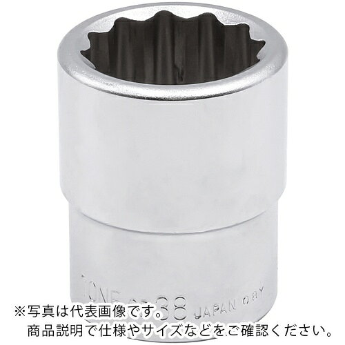 特長：スタンダードタイプで、対辺12角形状です。重工業整備まで必要なツールを取りそろえています。12角は6角よりも、ボルト頭やナットに対して2倍差し込みやすく作業効率がアップします。仕様：差込角(mm)：25.4対辺寸法(mm)：38全長(...