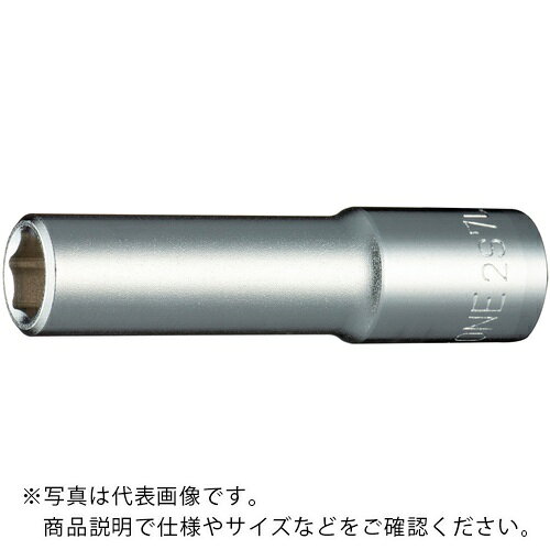 特長：ボルトが突き出したナットを回すのに最適です。深い箇所のナットにも最適です。差し込み後、トルクをかけてもナメにくくなっています。仕様：差込角(mm)：6.35対辺寸法(mm)：7全長(mm)：51対辺形状：6角対辺(mm)：7材質／仕上...