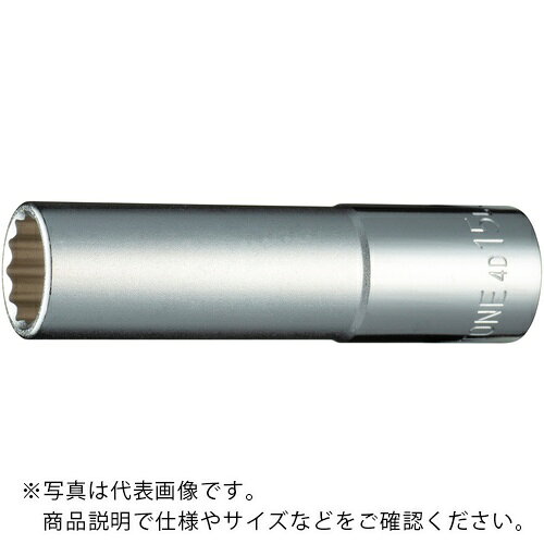 特長：ボルトが突き出したナットを回すのに最適です。深い箇所のナットにも最適です。12角は6角よりも、ボルト頭やナットに対して2倍差し込みやすく作業効率がアップします。用途：ボルト・ナットの締付け・緩め作業用。仕様：差込角(mm)：12.7対...