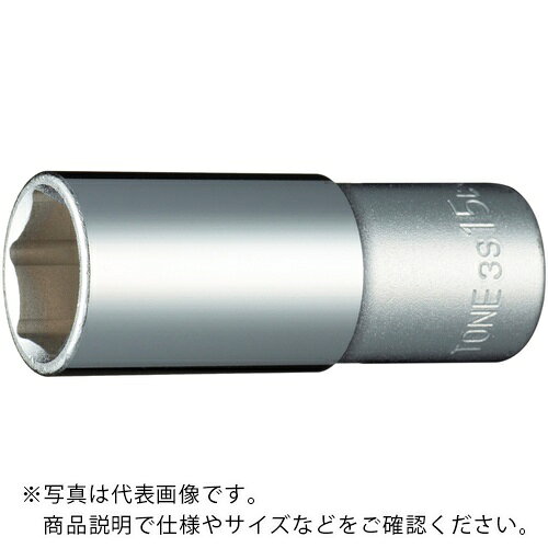 特長：ボルトが突き出したナットを回すのに最適です。深い箇所のナットにも最適です。仕様：差込角(mm)：9.5対辺寸法(mm)：15全長(mm)：54対辺形状：6角対辺(mm)：15材質／仕上：構造用鋼　●代表画像について 商品によっては、代...