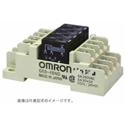特長：小型の4点出力用ターミナルリレーです。動作表示LED付きです。コイルサージ吸収用ダイオード内蔵です。専用ソケットのため、リレーの取り替えが簡単です。小型・高感度・高耐圧で5Aパワー開閉の形G6Bミニリレーを4個搭載しています。標準形で...