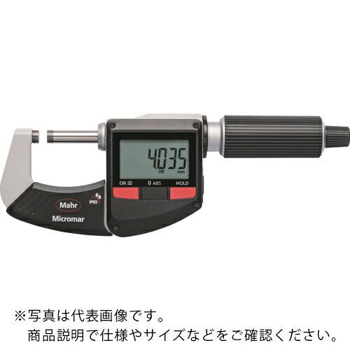 特長：ハイコントラストのデジタルディスプレイ仕様です。スピンドルは全体が硬化されているステンレス製です。仕様：測定範囲(mm)：0-25最大許容誤差(μm)：2最小表示(mm)：0.001測定面形状：平面保護等級：IP65数値表示の高さ：1...