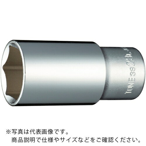 特長：ボルトが突き出したナットを回すのに最適です。深い箇所のナットにも最適です。仕様：差込角(mm)：9.5対辺寸法(mm)：23全長(mm)：64対辺形状：6角対辺(mm)：23材質／仕上：構造用鋼　●代表画像について 商品によっては、代...
