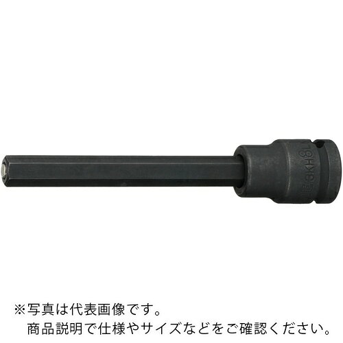 特長：仮締め専用です。インパクトレンチなどの動力工具でも使用可能です。仕様：差込角(mm)：9.5対辺寸法(mm)：8ビット長さ(mm)：71全長(mm)：100対辺(mm)：8先端マグネット付適合ピン：PIN3015S(対辺4、5mm)、...