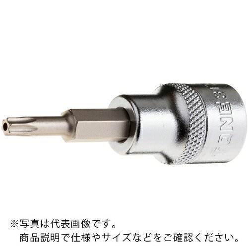 特長：いじり防止タイプです。早回しに便利なローレット加工仕上げです。仕様：呼びNo.：T20先端寸法(mm)：3.84差込角(mm)：9.5全長(mm)：55いじり防止タイプ材質／仕上：構造用鋼　●代表画像について 商品によっては、代表画像...