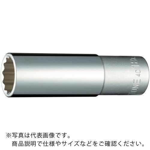 特長：ボルトが突き出したナットを回すのに最適です。深い箇所のナットにも最適です。12角は6角よりも、ボルト頭やナットに対して2倍差し込みやすく作業効率がアップします。用途：ボルト・ナットの締付け・緩め作業用。仕様：差込角(mm)：12.7対...