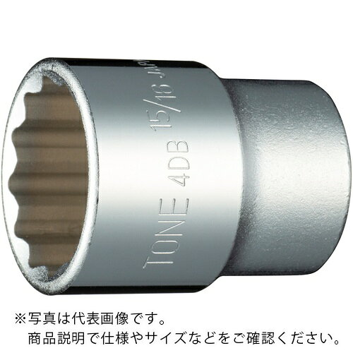 特長：スタンダードタイプの対辺12角形状です。差し込み後、トルクをかけてもナメにくくなっています。仕様：差込角(mm)：12.7対辺寸法(インチ)：15/16全長(mm)：41対辺形状：12角インチサイズ材質／仕上：構造用鋼　●代表画像につ...