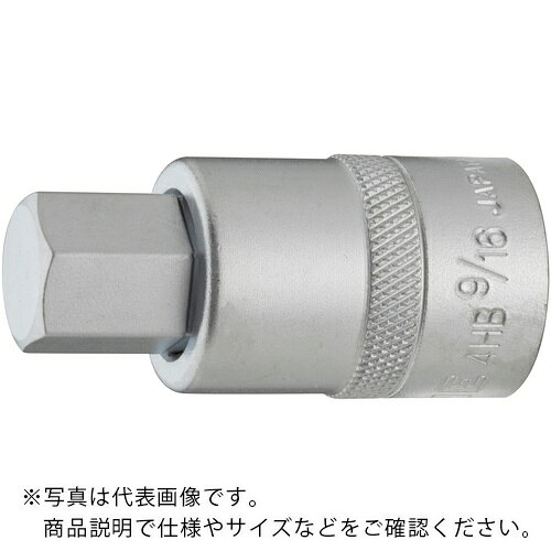 特長：ラチェットハンドルに差し込んで使用することにより、締め付けが素早く行えます。仕様：対辺寸法(インチ)：9/16差込角(mm)：12.7ビット長さ(mm)：15全長(mm)：50インチサイズ材質／仕上：構造用鋼　●代表画像について 商品...
