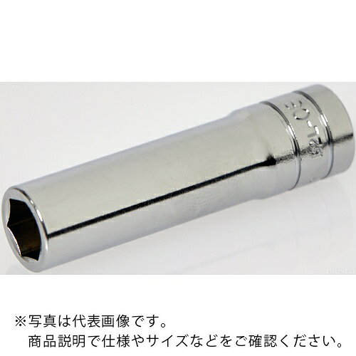 特長：KTC独自のパワーフィット形状を採用しています。(口径部は5mm以下を除く)貫通タイプなのでボルトが突き出たナットや奥まった箇所での作業に最適です。全長は従来品に比べより長く設定されています。用途：汎用工具仕様：差込角(mm)：6.3...