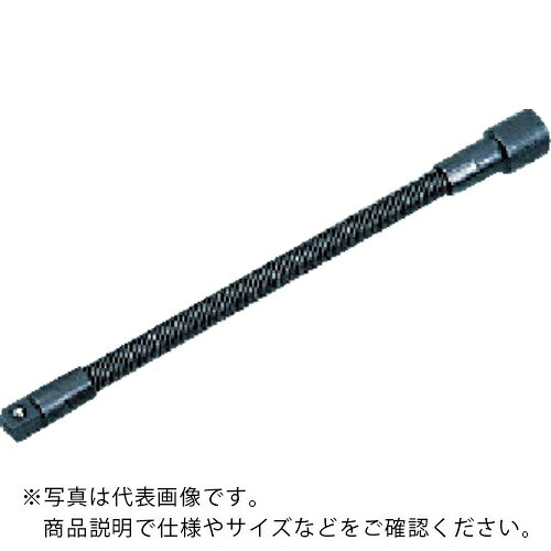 特長：作業角度を変えて回転を伝えるので、狭い所の作業に便利です。用途：汎用工具に。仕様：差込角(mm)：9.5差込角凹(mm)：9.5差込角凸(mm)：9.5全長(mm)：200材質／仕上：特殊工具鋼注意：仮締め専用です。力の入れ過ぎに注意...
