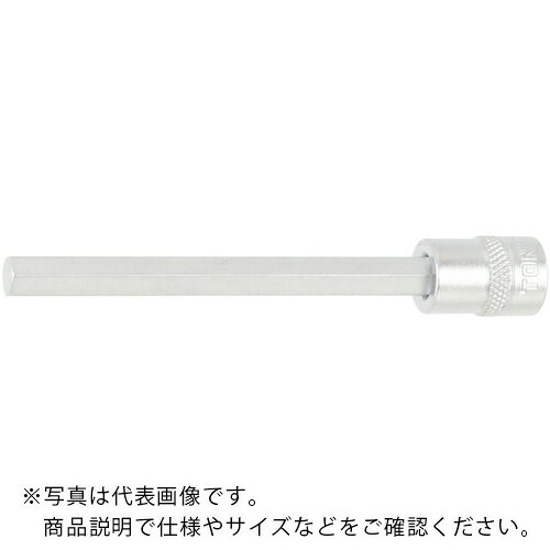 特長：ロングタイプのため、奥深い箇所の六角穴付ボルトの着脱に便利です。ラチェットハンドルに差し込んで使用することにより六角穴付ボルトの締め付けがすばやく行えます。早回しに便利なローレット加工仕上げです。用途：六角穴付きボルト・ねじの締付け、...