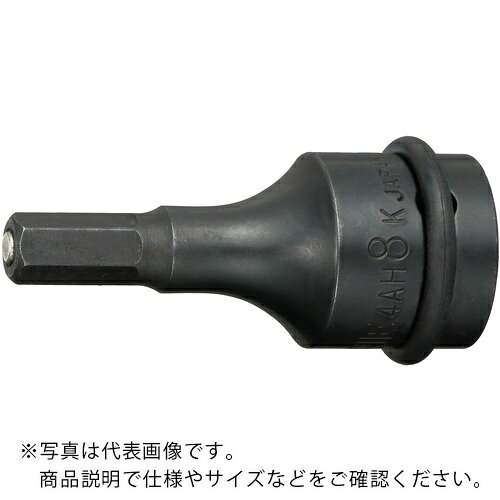 特長：先端にマグネット付です。インパクトレンチなどの動力工具用でも使用できます。仮締め専用です。用途：六角穴付きボルト・ねじの締付け、緩め作業用。仕様：差込角(mm)：12.7対辺寸法(mm)：8全長(mm)：60適合ピン：PIN3522S...