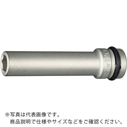 特長：外観品質と防錆力の向上を図った無電解メッキ仕様のインパクト用ソケットです。Oリング仮置き構造により、レンチにインパクト用ソケットを着脱する際にOリングを一旦溝に仮置くことで作業性を向上させています。用途：ボルト・ナットの締付け・緩め作...
