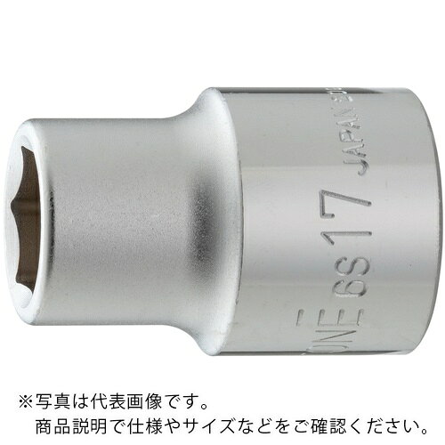 特長：スタンダードタイプの対辺六角形状です。差し込み後、トルクをかけてもナメにくくなっています。用途：ボルト・ナットの締付け・緩め作業用。仕様：差込角(mm)：19.0対辺寸法(mm)：17全長(mm)：50対辺形状：6角対辺(mm)：17...