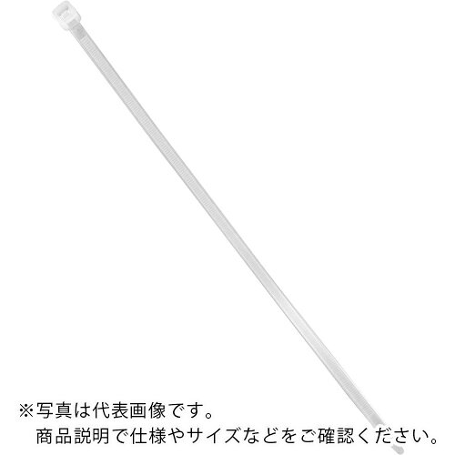特長：国内製造品です。屋内使用に適しています。1度しめるとはずれません。用途：屋内用。仕様：色：乳白幅(mm)：4.4長さ(mm)：200厚さ(mm)：1.25最大結束径(mm)：54引張強度(N)：225.4最小結束径(mm)：2タイプ：...