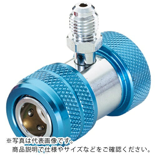 特長：R134aカーエアコンの冷媒封入及び冷媒回収時に使用します。（一部車種によっては取付けられないものもあります。）仕様：適合サイズ：1/4”フレアクイックジョイント・サービス缶バルブR134aカーエアコンクイックジョイント低圧用　●代表...