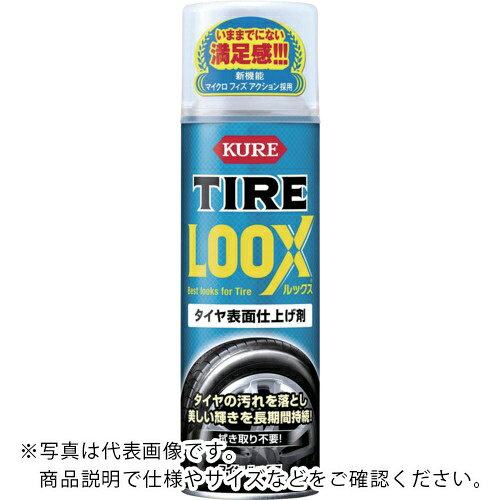 特長：持続性・耐久性にすぐれ、黒ツヤの輝きを長期間持続します。オゾン劣化防止・UV吸収剤がタイヤをオゾンや紫外線による劣化からまもります。拭き取り不要で作業性にすぐれています。スプレーするだけでタイヤの汚れを落としリッチな輝きを与えます。用...
