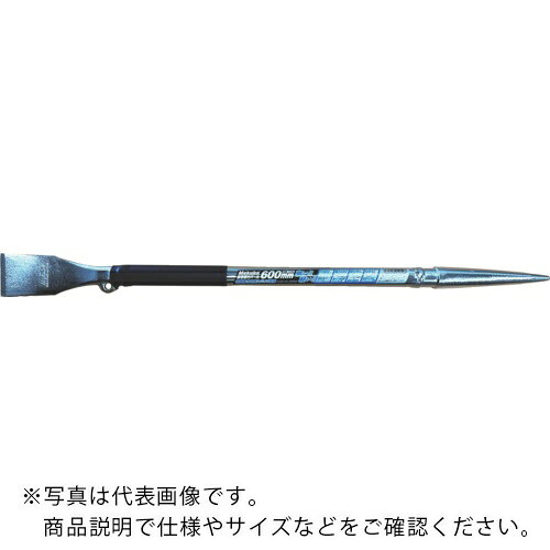 特長：完全焼入れパイプ、軽く曲がりにくいです。パイプとの接合部は強力かしめ後、さらに溶接を施し丈夫です。尾部はワイド幅のスクレーパーです。滑りにくいゴムグリップ使用。高所作業での安全ロープ取付穴。用途：寄せポンチ(ボール芯として)。サッシ・...