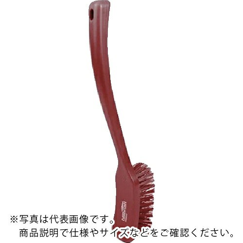 特長：レジンセットで毛の抜け落ちによる異物混入のリスクを回避するブラシです。用途：手の届きにくい場所の洗浄用に。仕様：色：赤縦(mm)：406横(mm)：50厚さ(mm)：60耐熱温度(℃)：134毛質：ハード毛丈(mm)：40線径(mm)...