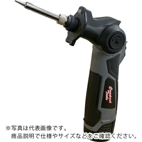 特長：コードレス式で取り回しが良いです。先端を平型に交換して自動車などの樹脂パーツの溶着に使用できます。LEDライトがついているので先端部分が見やすいです。角度調整付きです。用途：電子部品、配線のはんだつけに使用できます。自動車などの樹脂パ...